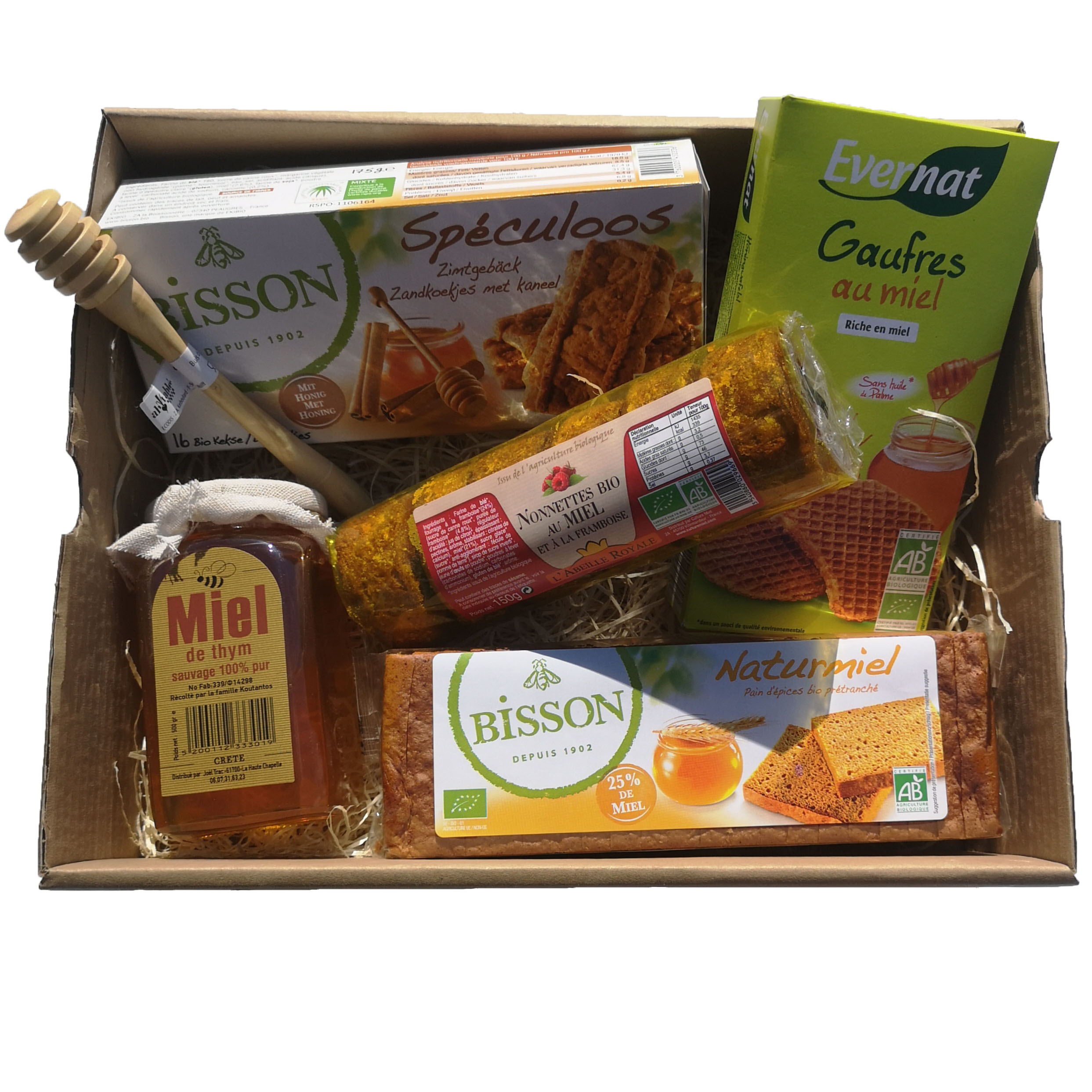 Panier garni "Produits de la ruche" - Nature Source - Épicerie Verte